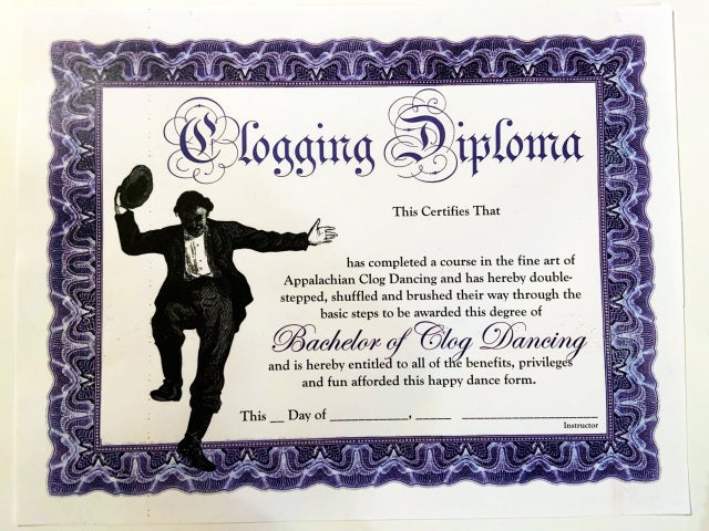 Clog Dance Diploma